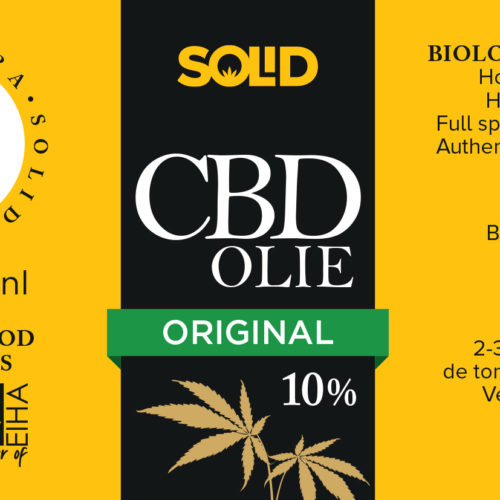 CBD Olie Original (10%) 10ml - 1000mg - Solid CBD